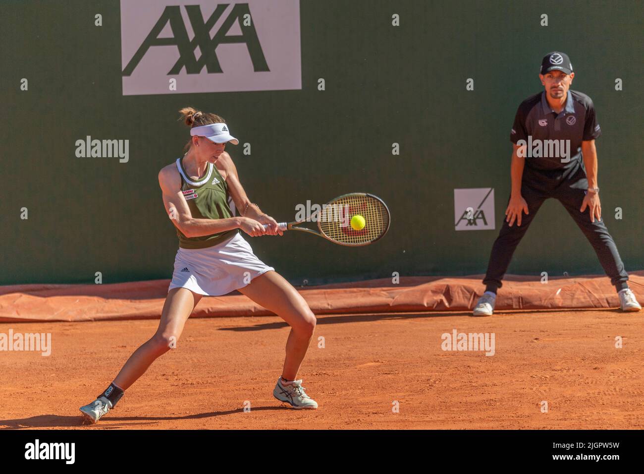 Lausanne Switzerland, 07/12/2022: Simona Waltert of Switzerland return ...