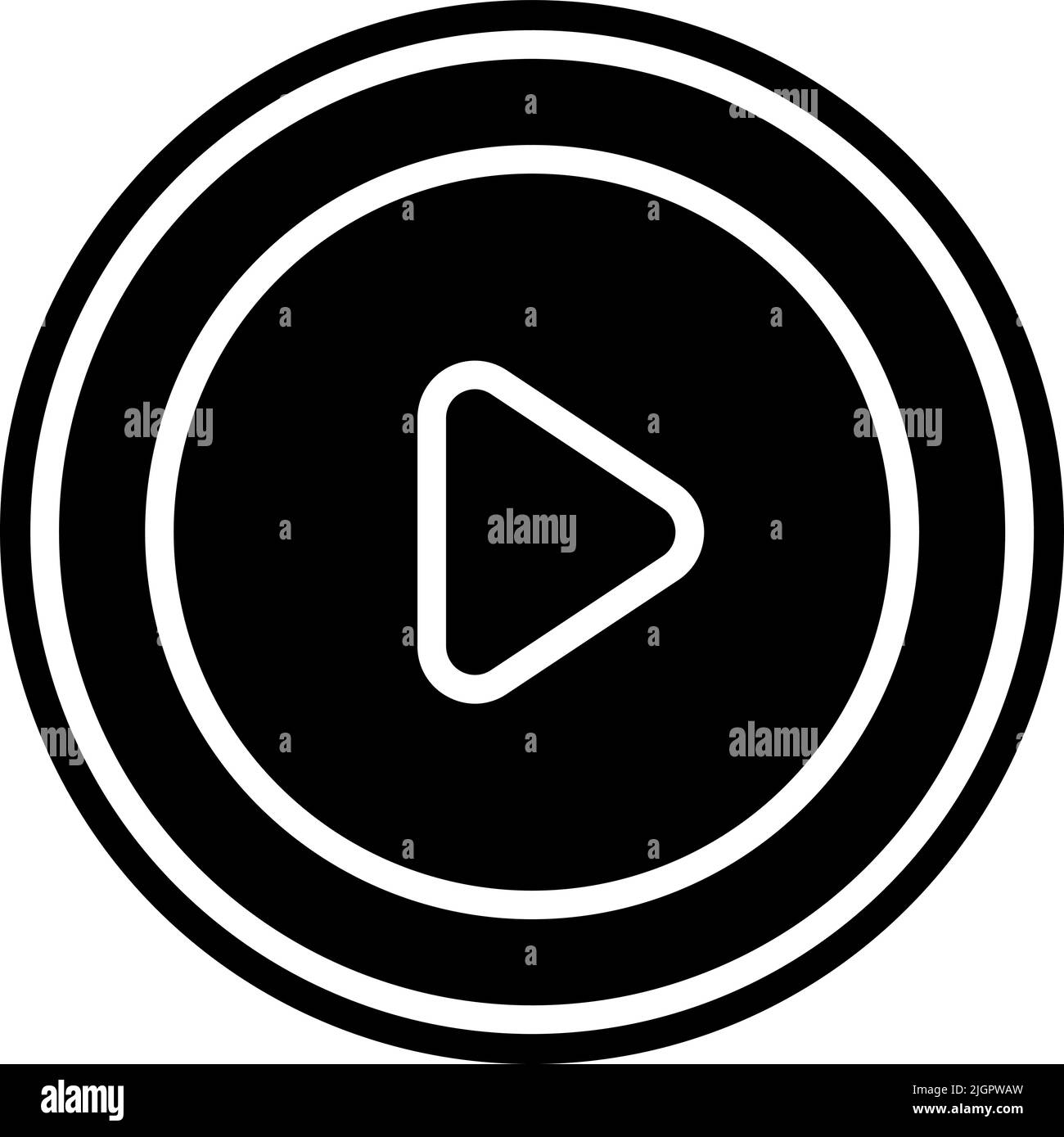 User interface play button icon Stock Vector Image & Art - Alamy