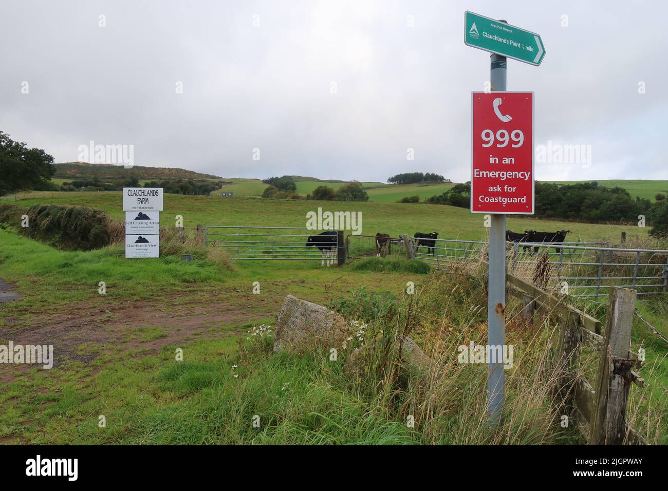 Arran coastal way sign hi-res stock photography and images - Alamy