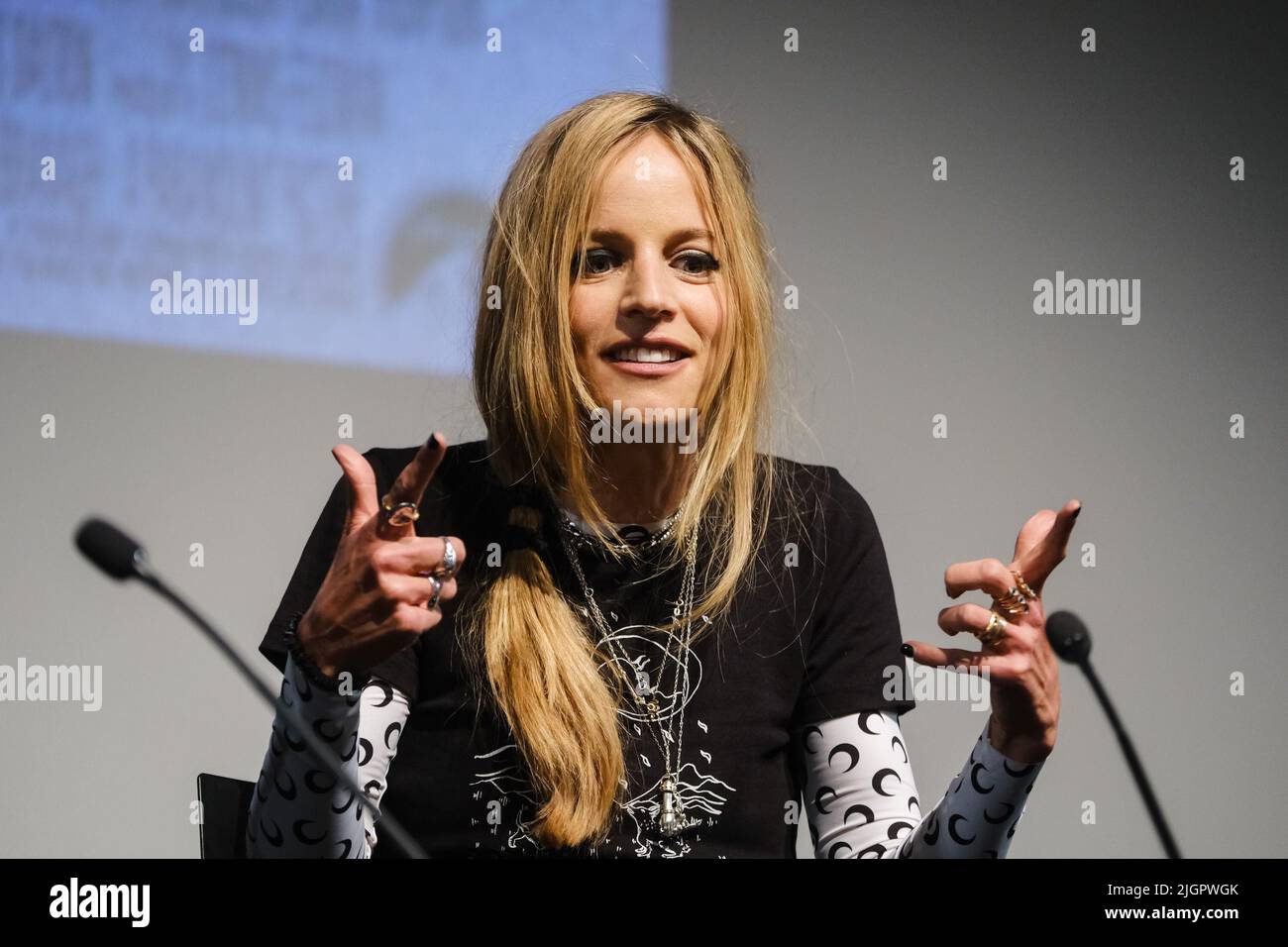 UK. Monday, Jul. 11, 2022. Charlotte Colbert on stage at Mark Kermode ...