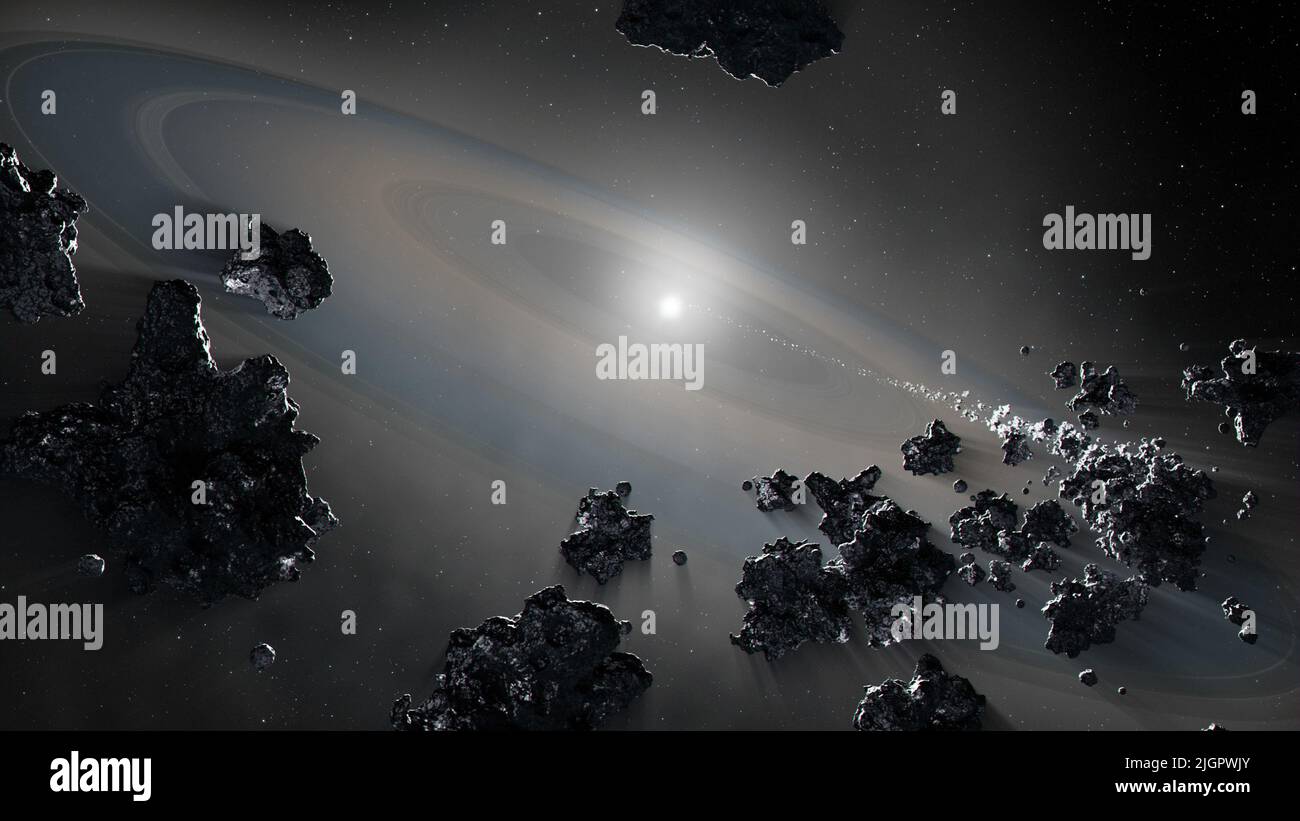 Usa. 15th June, 2022. This illustration shows a white dwarf star ...