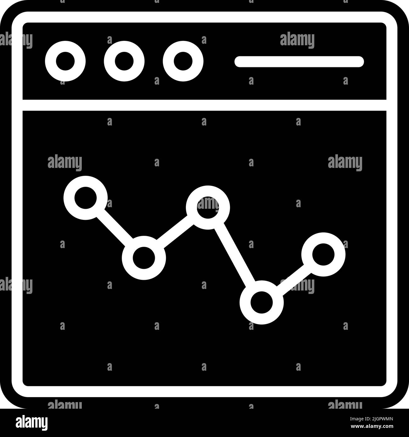 User interface line graph icon Stock Vector Image & Art - Alamy