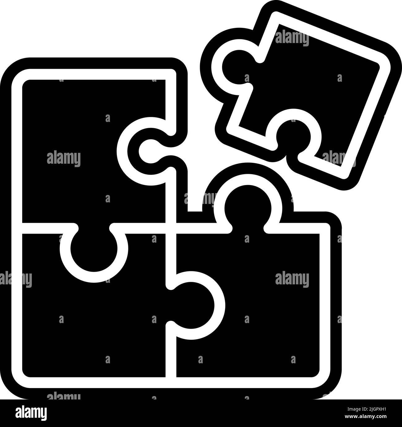User interface puzzle piece icon Stock Vector Image & Art - Alamy