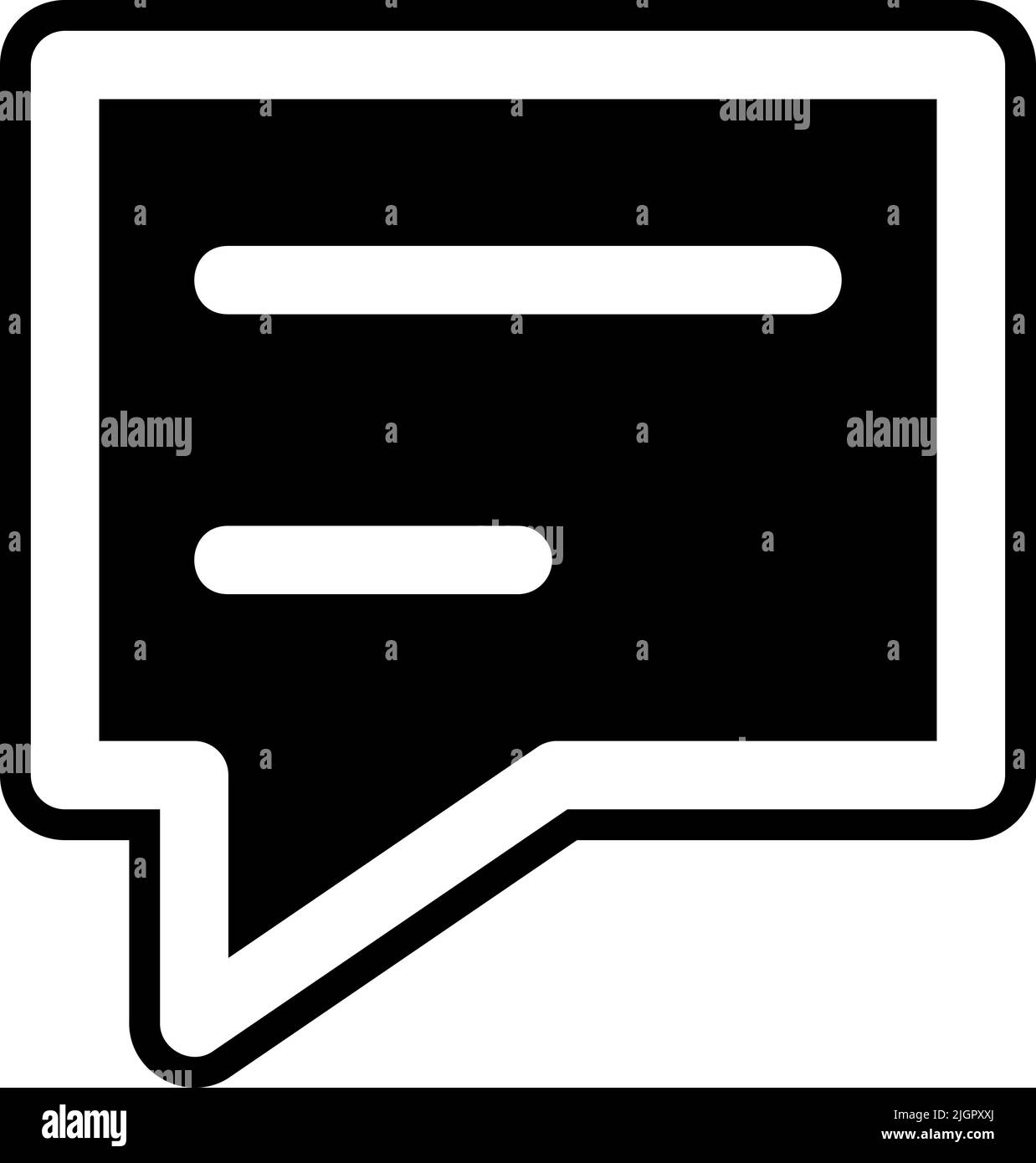 User interface chat bubble Black and White Stock Photos & Images - Alamy