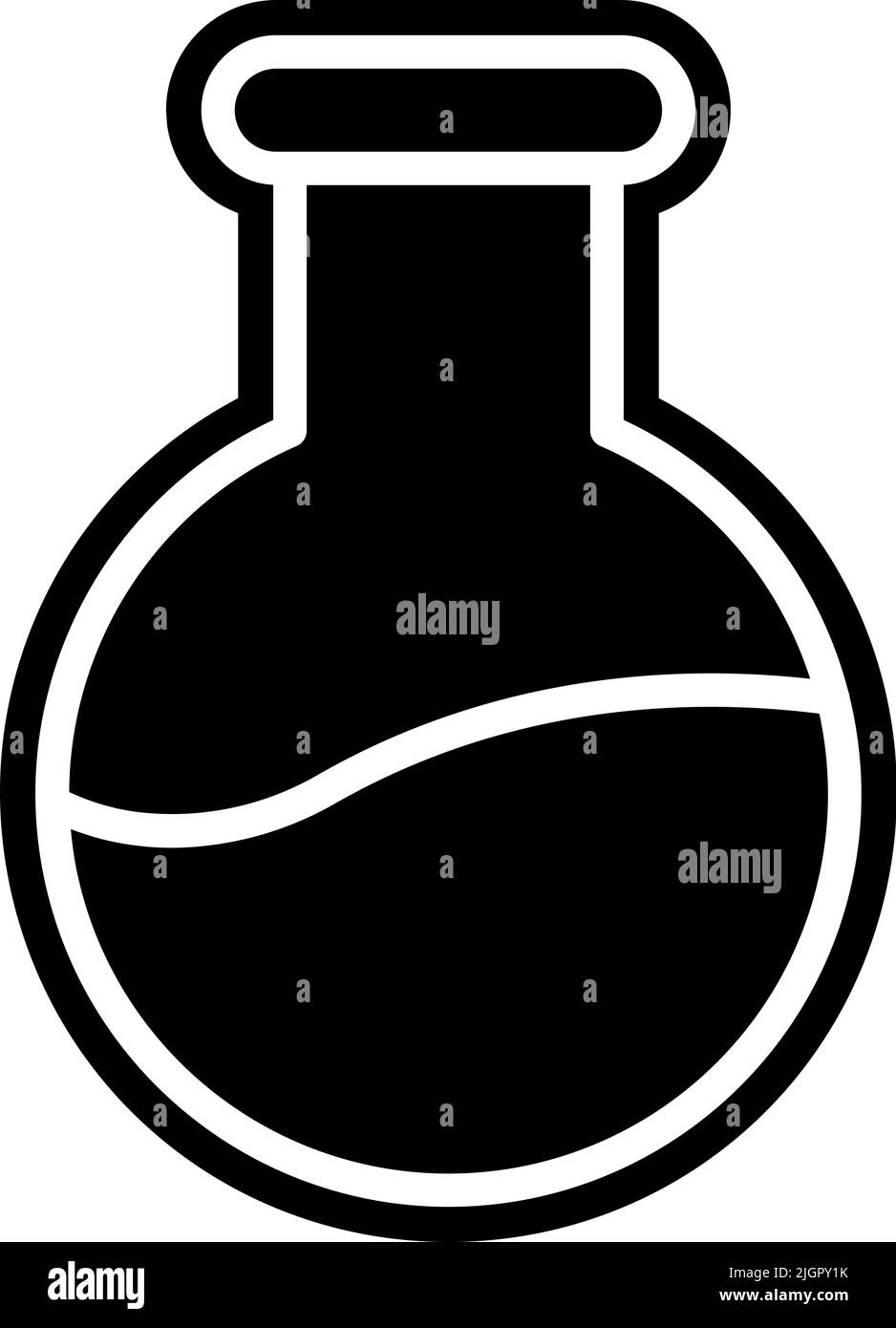 Elixir flask icon Black and White Stock Photos & Images - Alamy