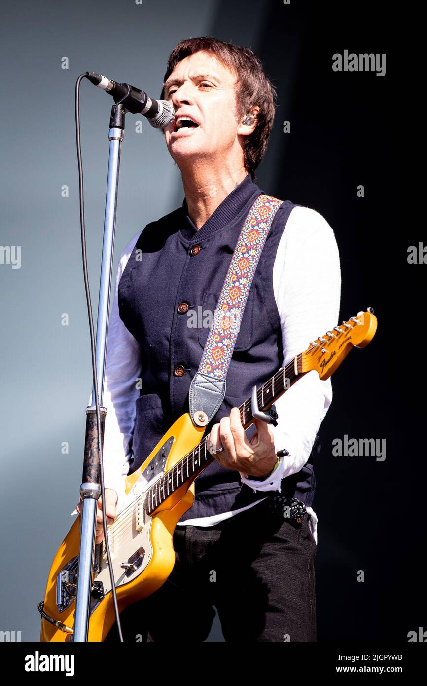 London, UK - July 9th, 2022: Johnny Marr performing at American Express ...
