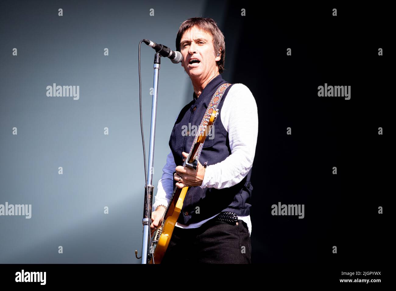 London, UK - July 9th, 2022: Johnny Marr performing at American Express ...