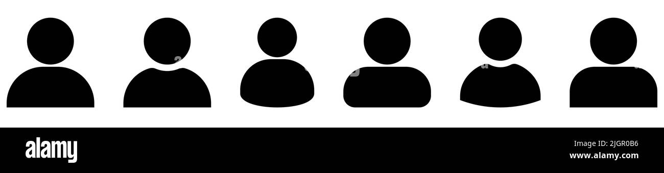 User icons set. Profile icon. Symbol for website design, logo, app, UI ...