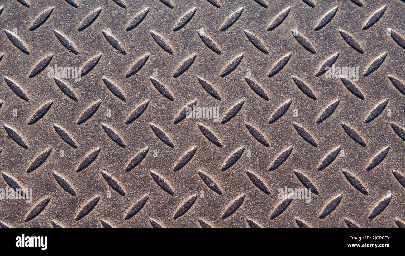 Abstract metallic background. Old metal plate with a seamless repeating ...