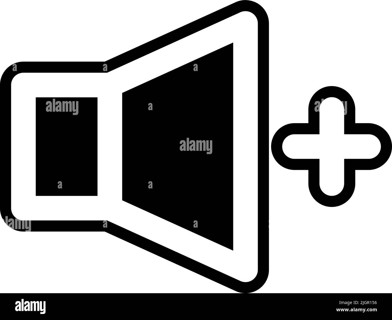 User interface volume up icon Stock Vector Image & Art - Alamy