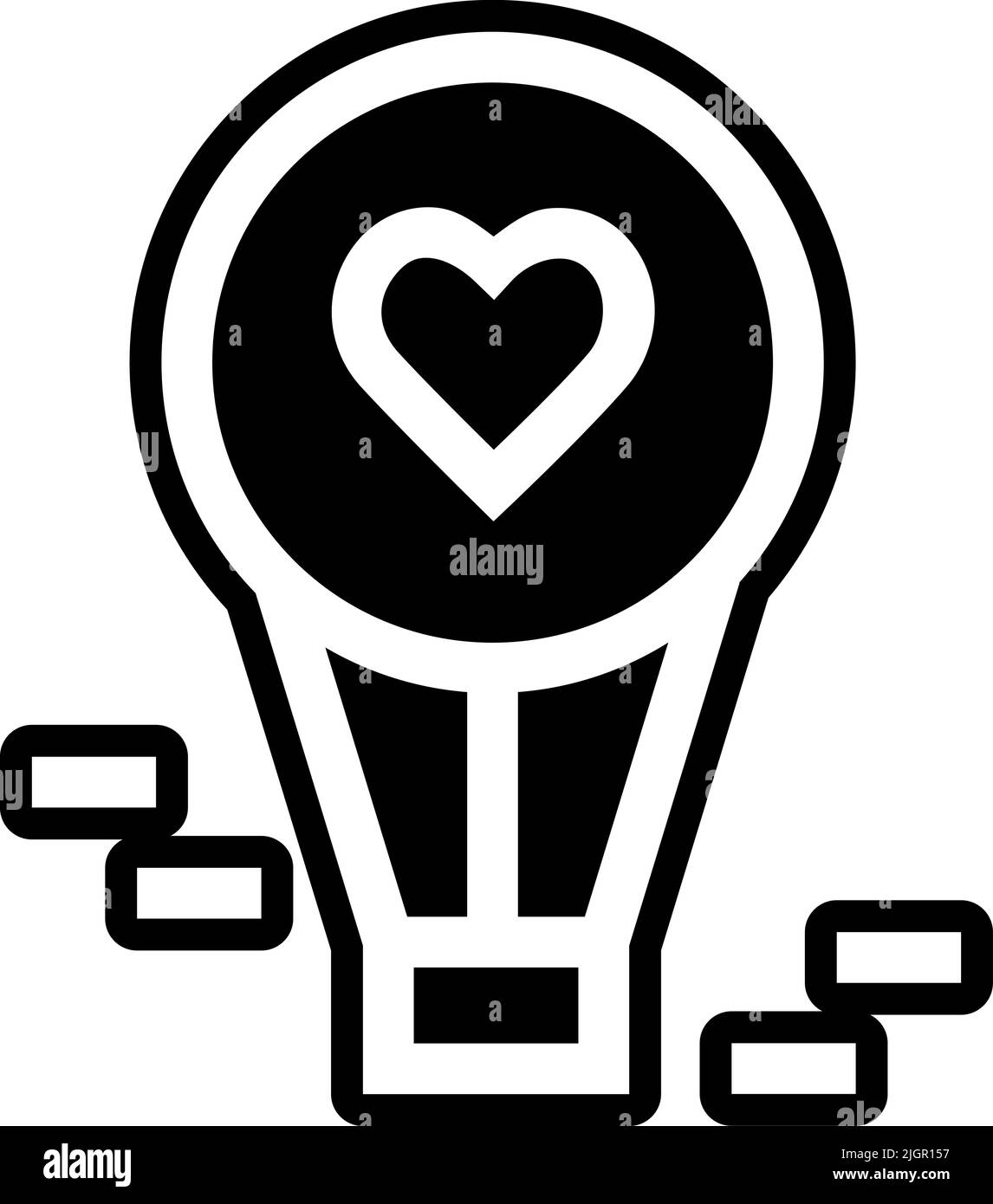 Valentine air balloon icon Stock Vector Image & Art - Alamy