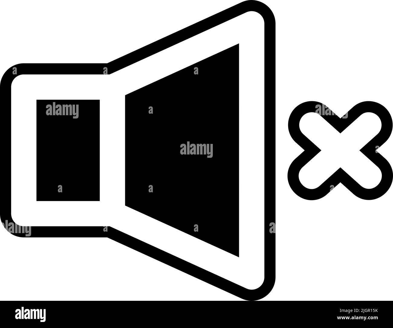 User interface no sound icon Stock Vector Image & Art - Alamy