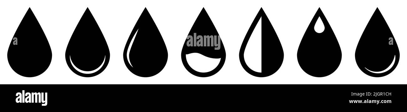 Water vector icons. Design for web and mobile app. Vector illustration ...