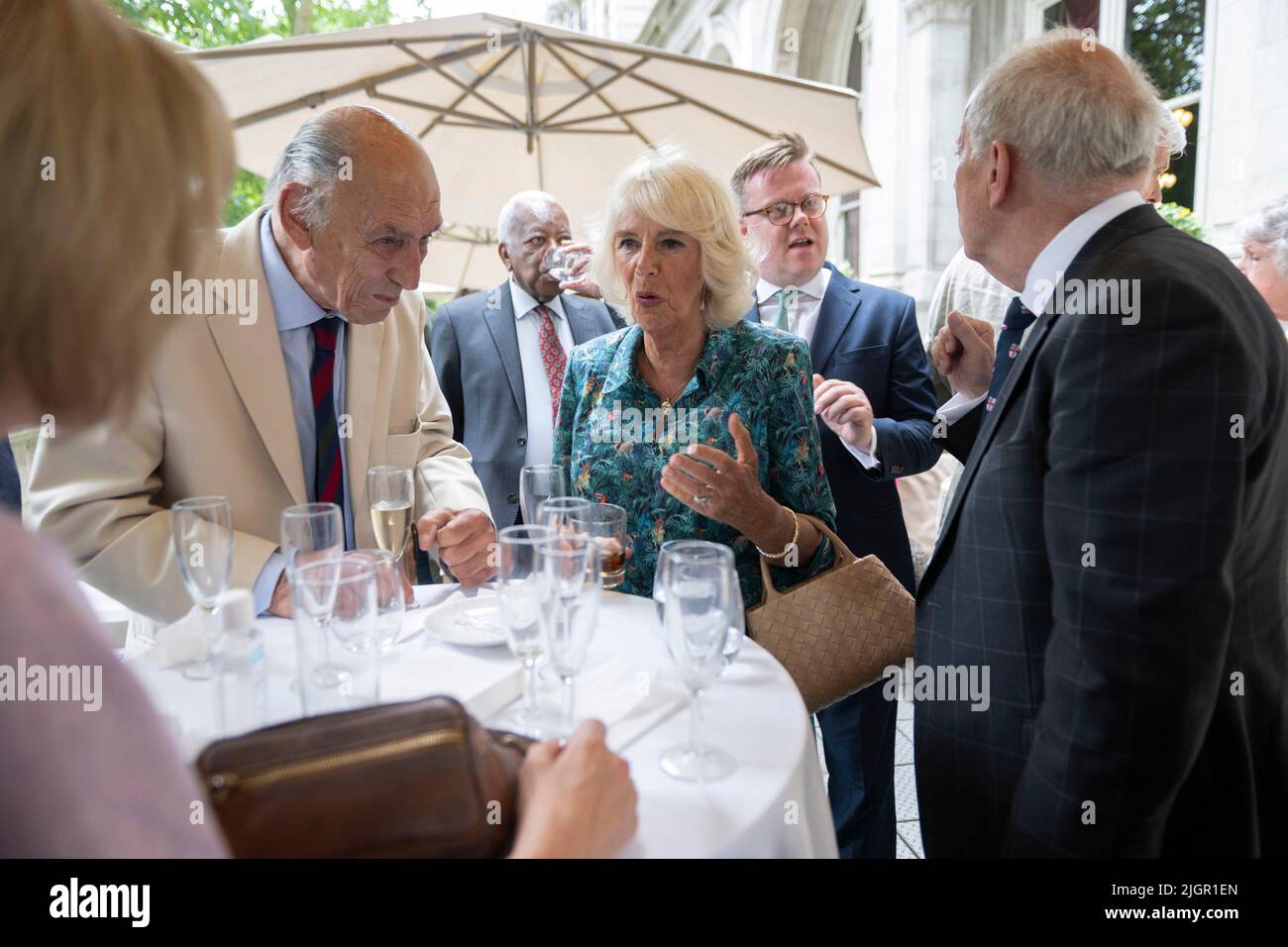The Duchess of Cornwall with General Sir Michael Jackson (left) during ...