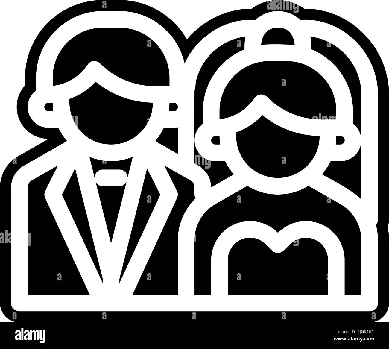 Wedding couple icon Stock Vector Image & Art - Alamy