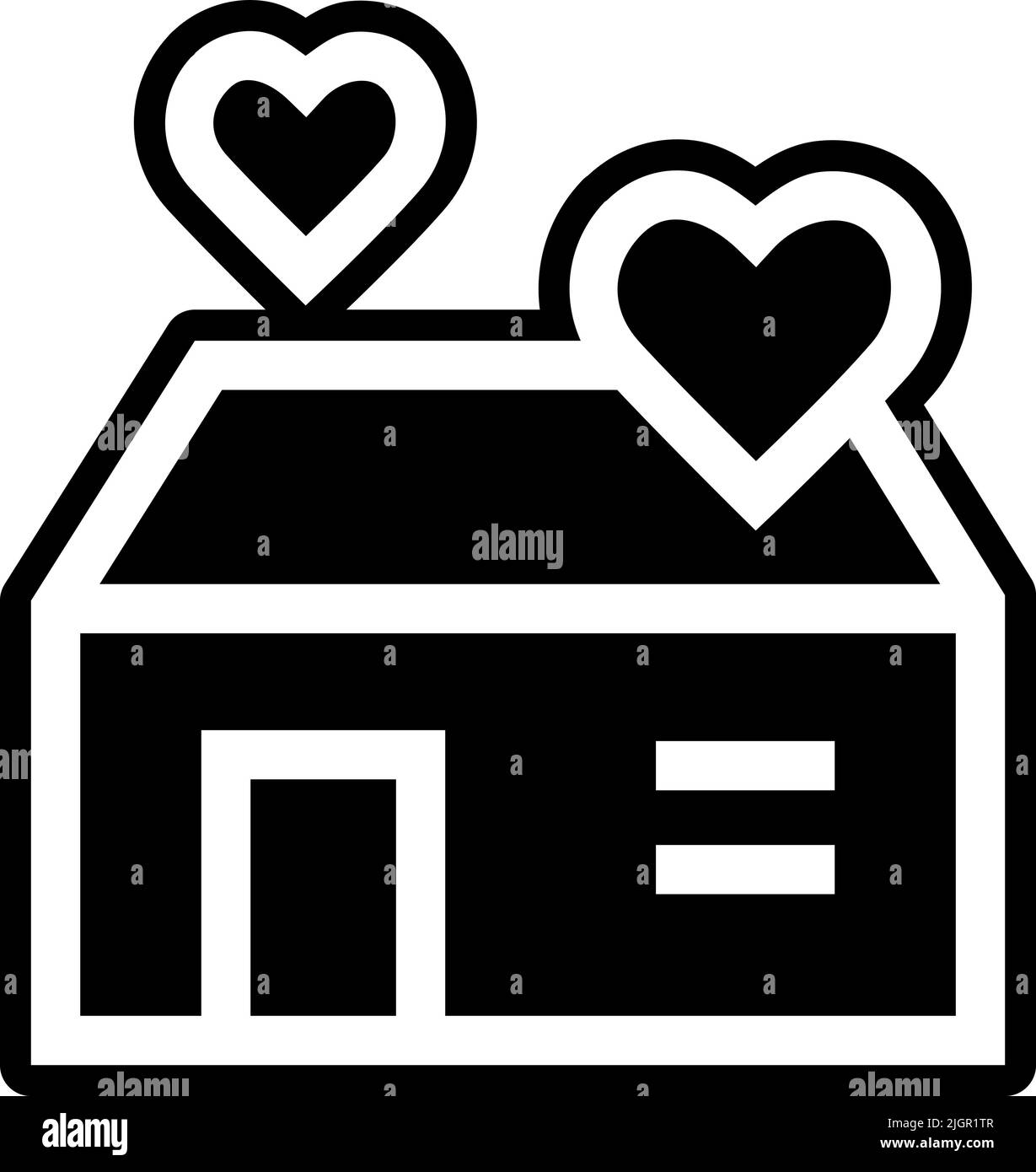 Valentine house icon Stock Vector Image & Art - Alamy