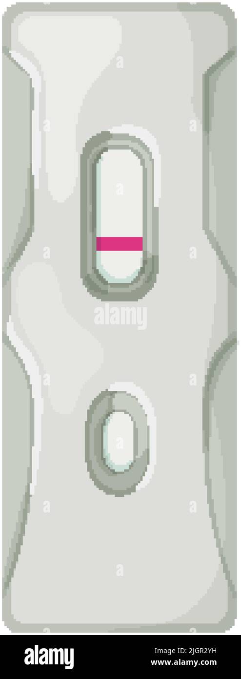 female pregnant test cartoon vector illustration Stock Vector Image ...