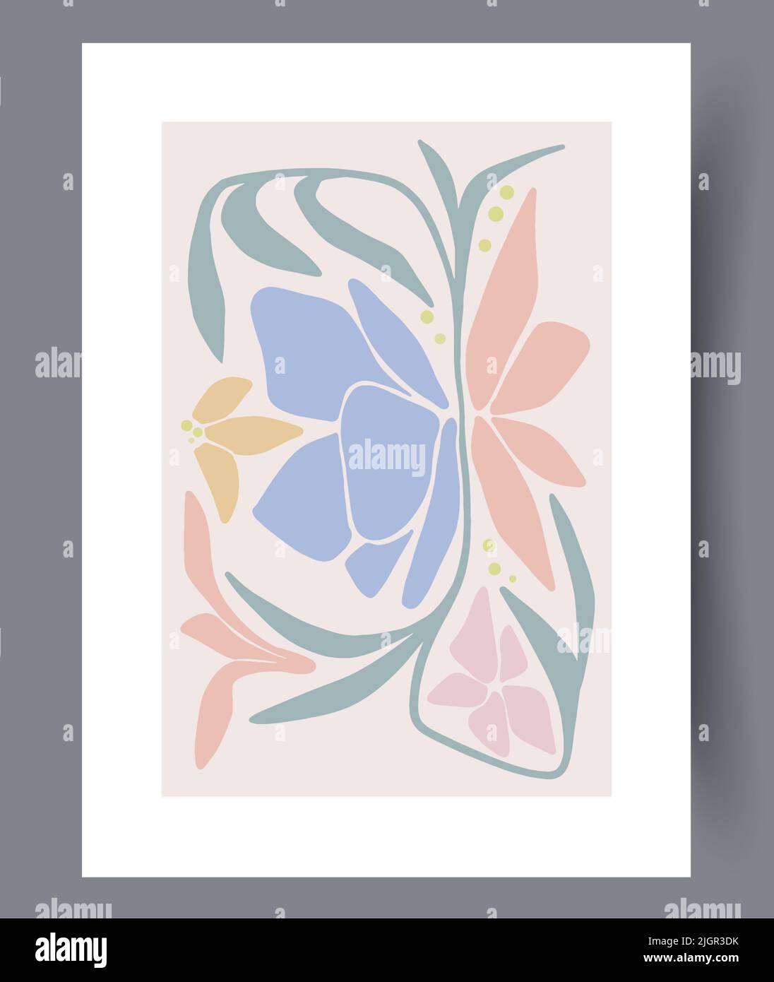 Printable wall art vector poster set vector Stock Vector Image & Art ...