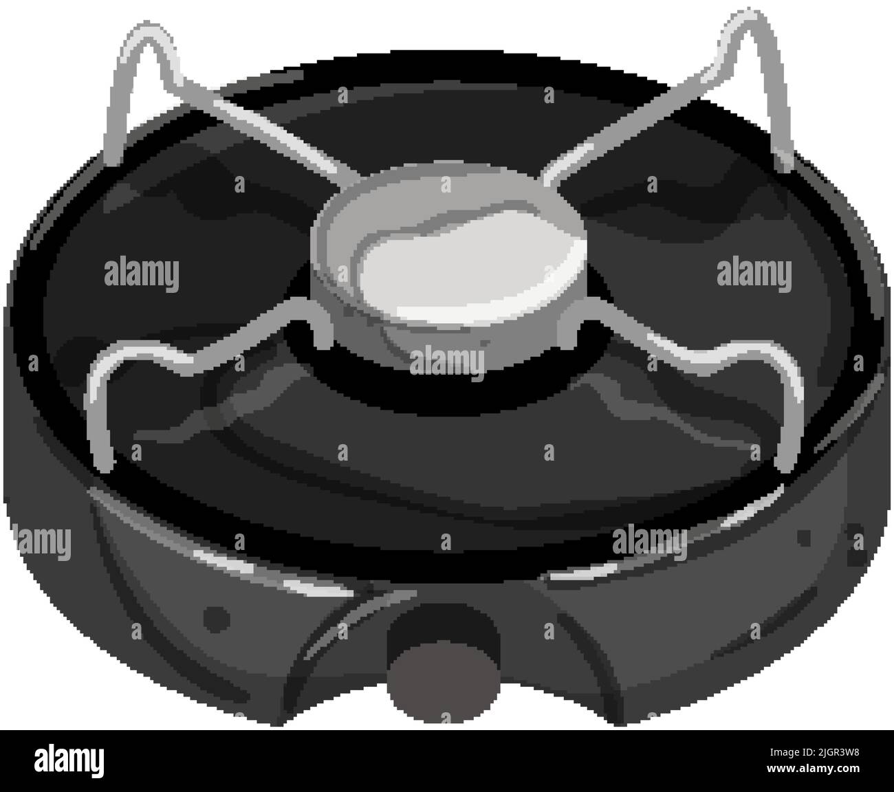 burner stove camp cartoon vector illustration Stock Vector Image & Art ...