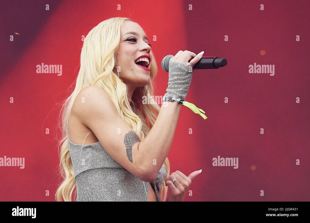 Quebec City, Quebec. July 11, 2022, Cannons - Michelle Joy performs ...