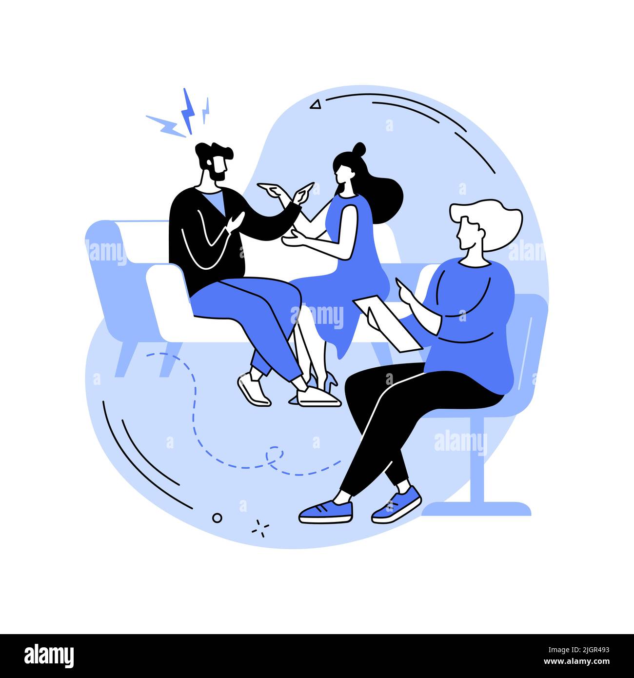 Family coach isolated cartoon vector illustrations Stock Vector Image ...