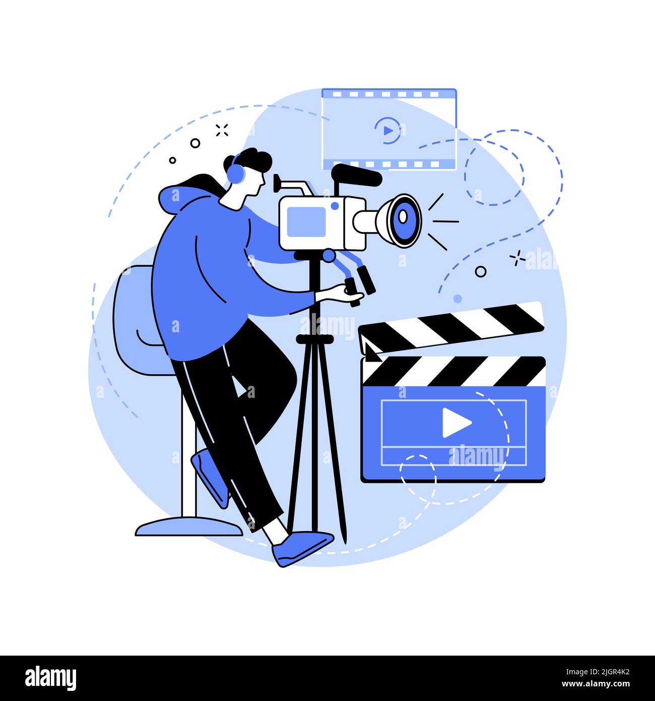 Videographer self hi-res stock photography and images - Alamy
