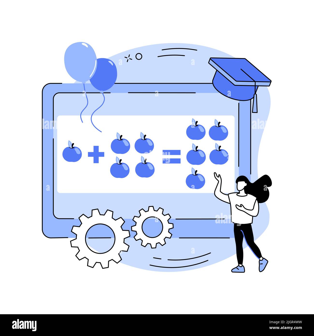 Educational game abstract concept vector illustration Stock Vector ...