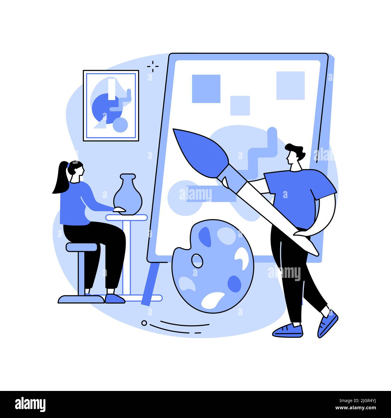 Art studio abstract concept vector illustration Stock Vector Image ... Art studio abstract concept vector illustration Stock Vector Image ...