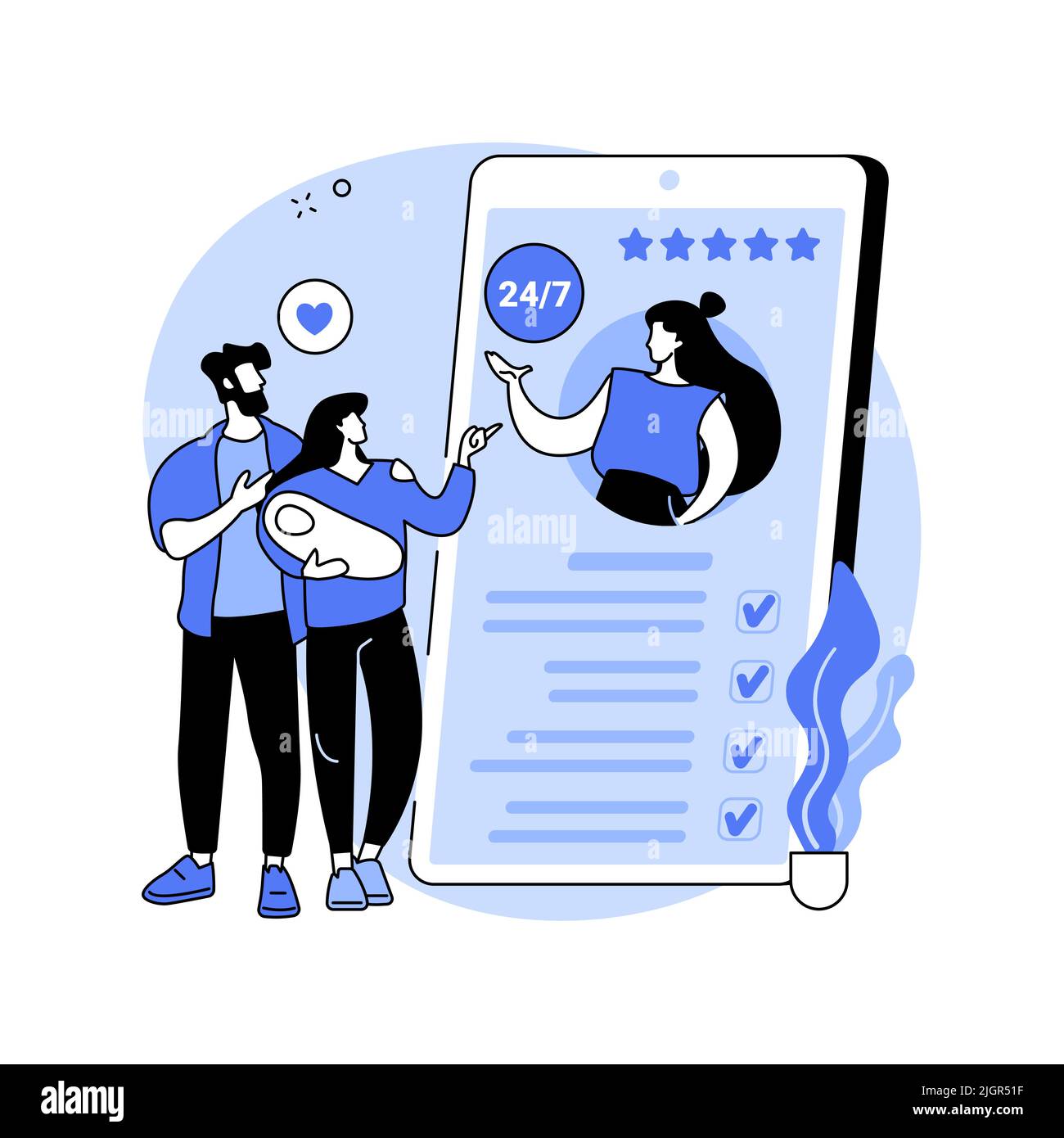 Babysitting services abstract concept vector illustration Stock Vector ... Babysitting services abstract concept vector illustration Stock Vector ...