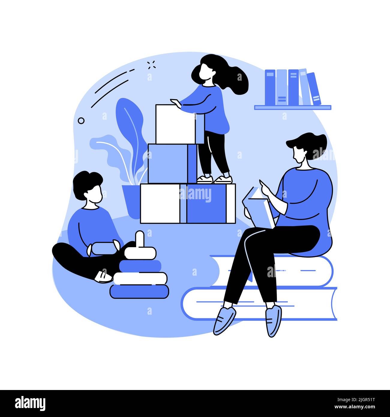 Nursery school abstract concept vector illustration Stock Vector Image ...