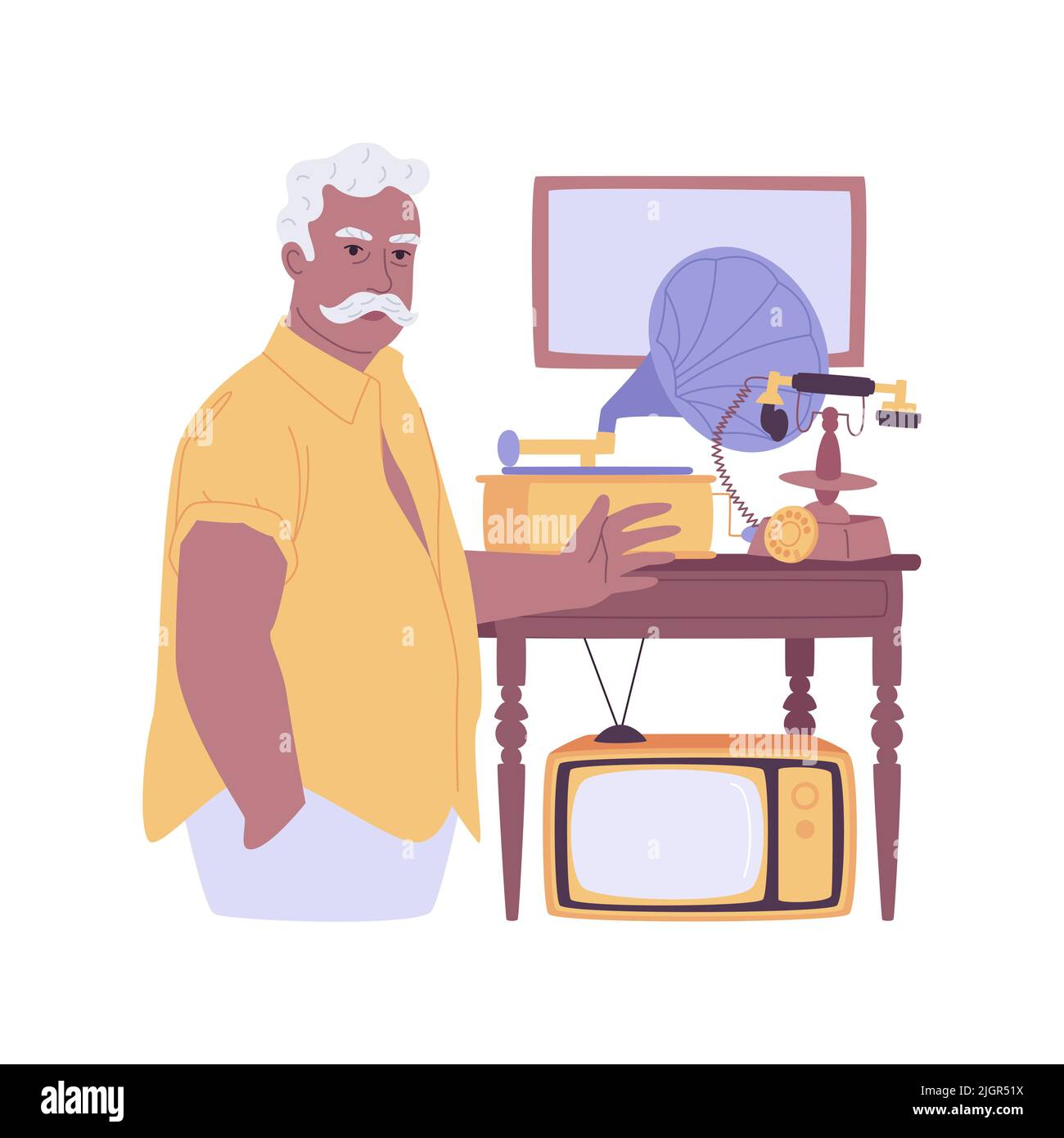 Collectibles trading isolated cartoon vector illustrations Stock Vector Image & Art - Alamy