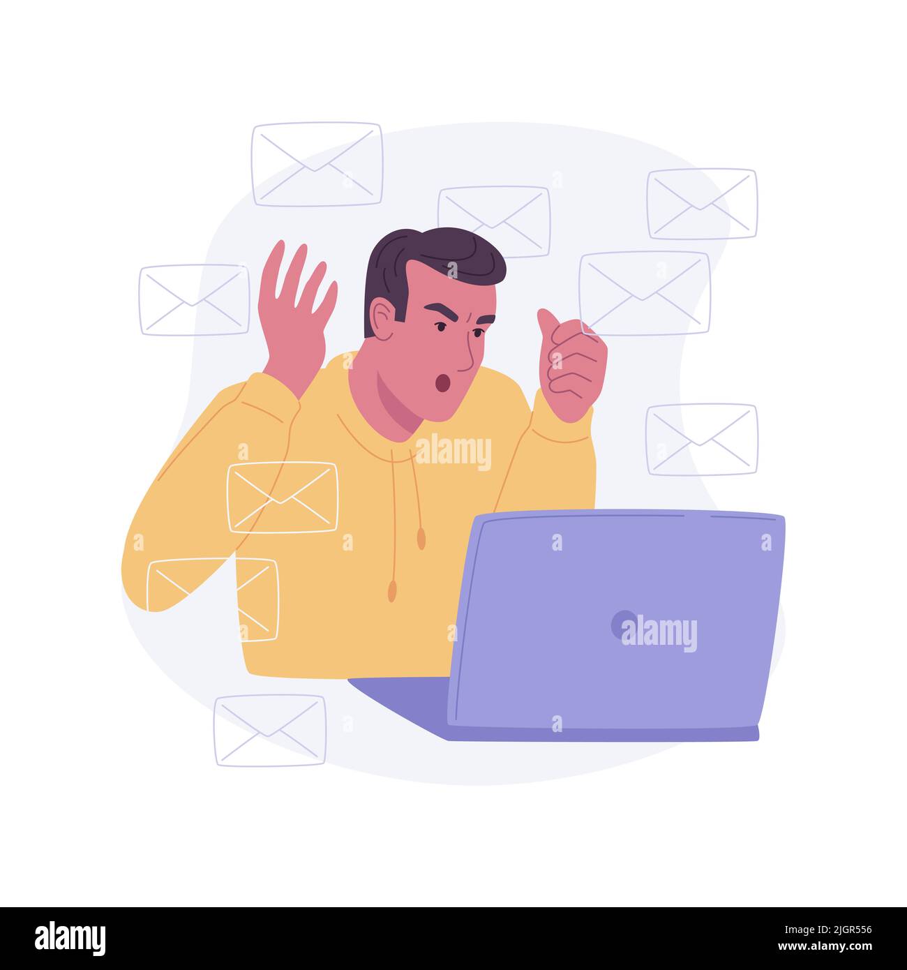 Spam isolated cartoon vector illustrations Stock Vector Image & Art - Alamy