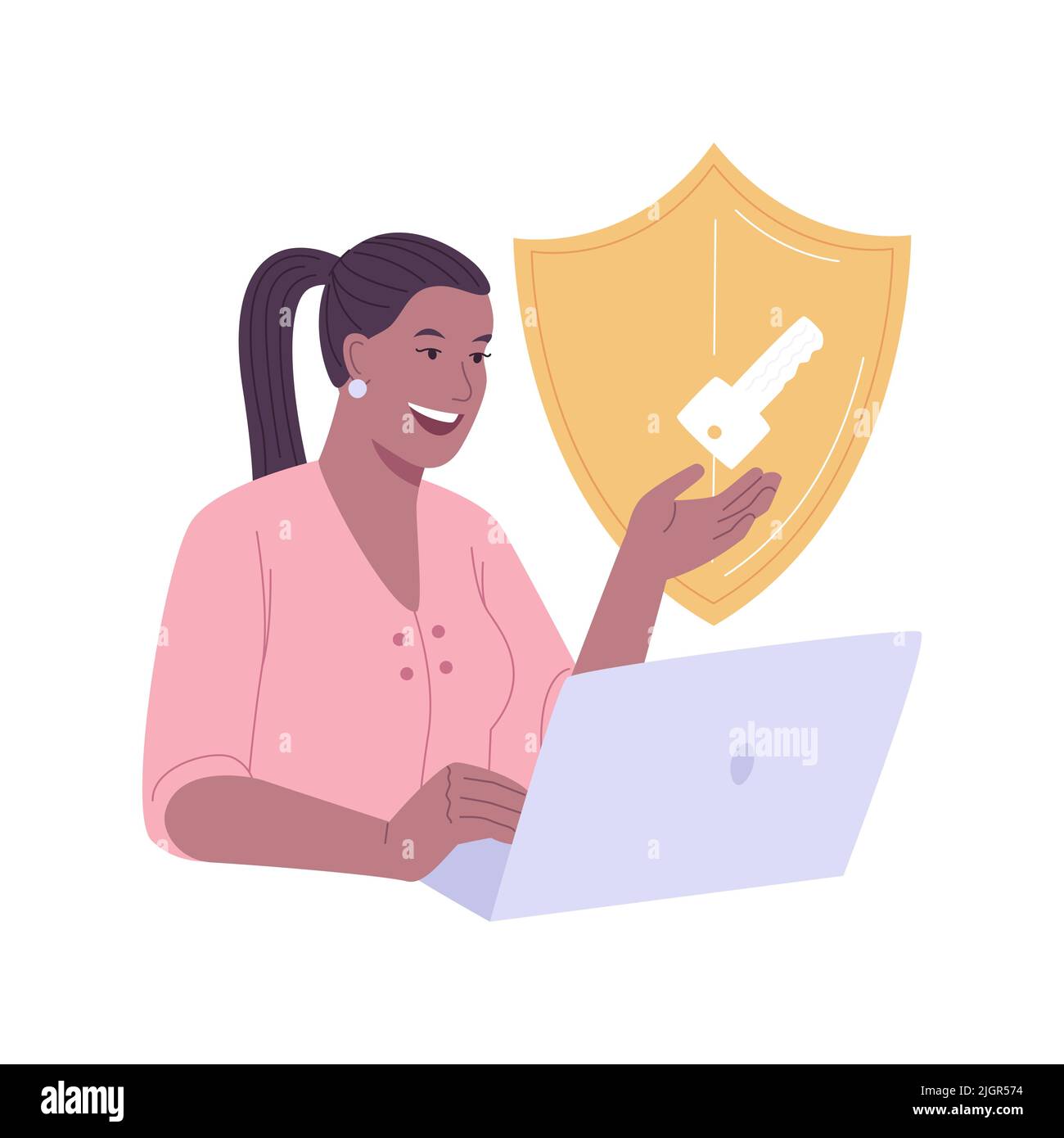 Data access isolated cartoon vector illustrations Stock Vector Image ...