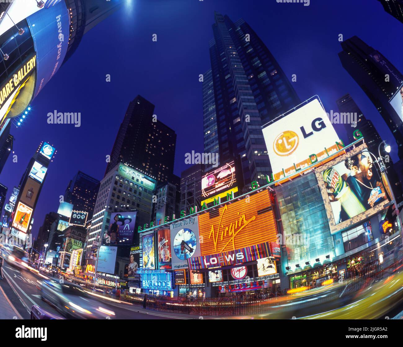 Times square night retro hi-res stock photography and images - Alamy