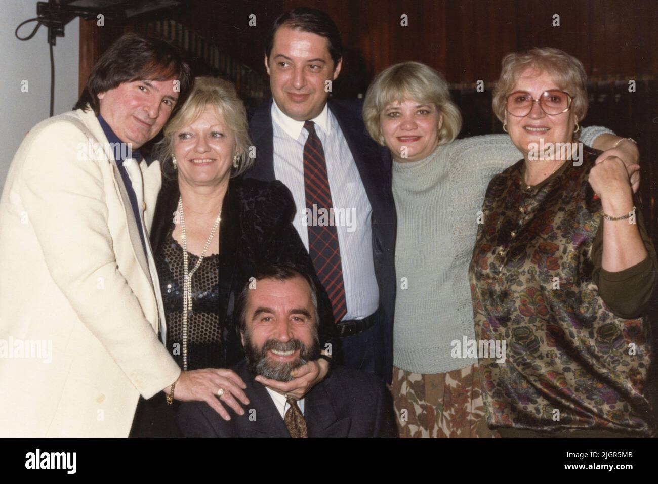 Los Angeles, CA,USA, 1988. Left to right: Romanian singer Constantin ...