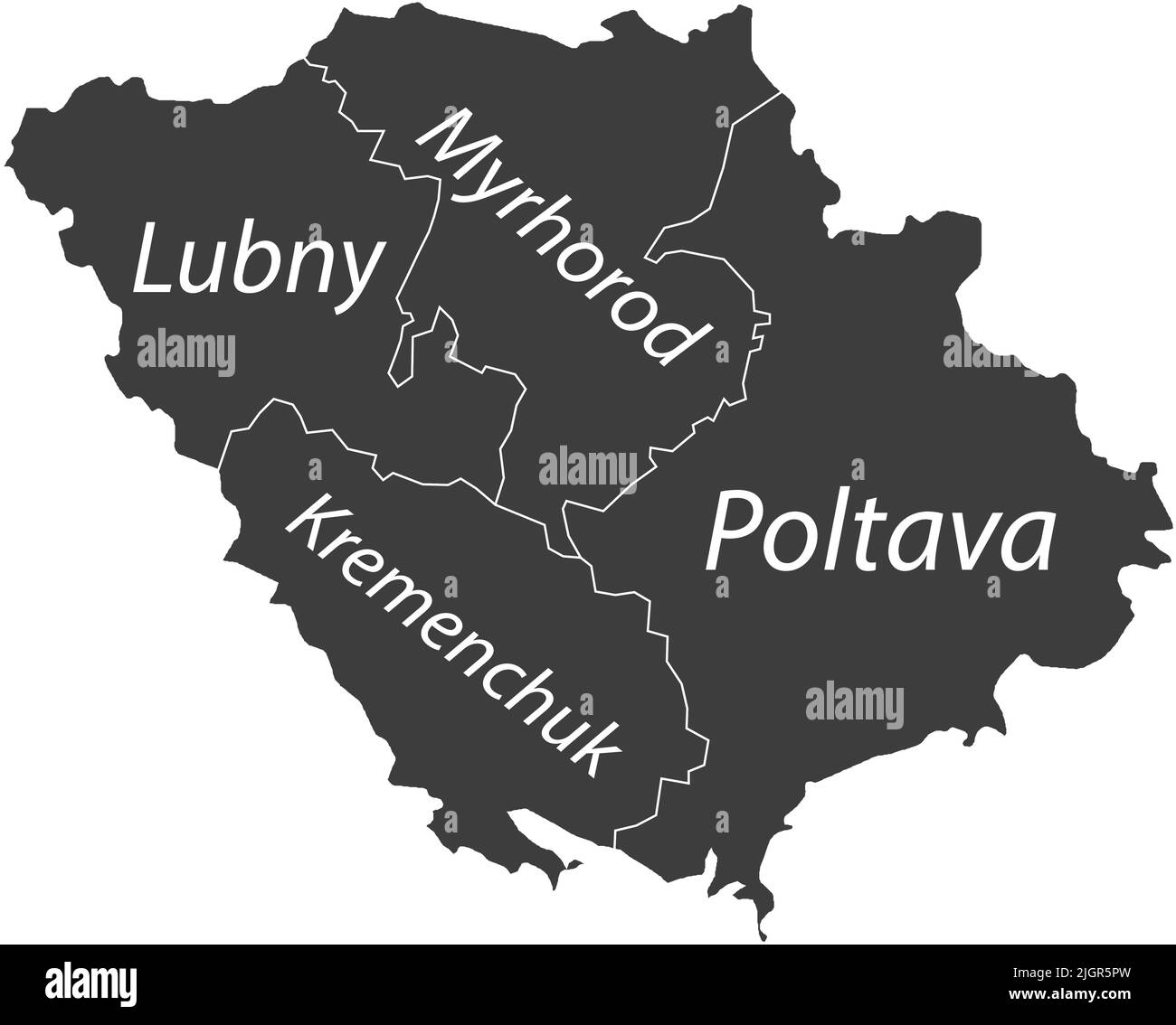 Poltava map Stock Vector Images - Alamy