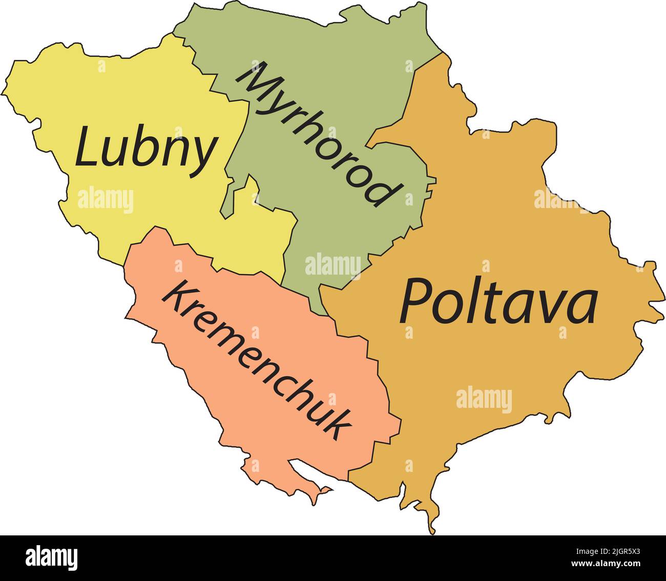 Poltava map Stock Vector Images - Alamy