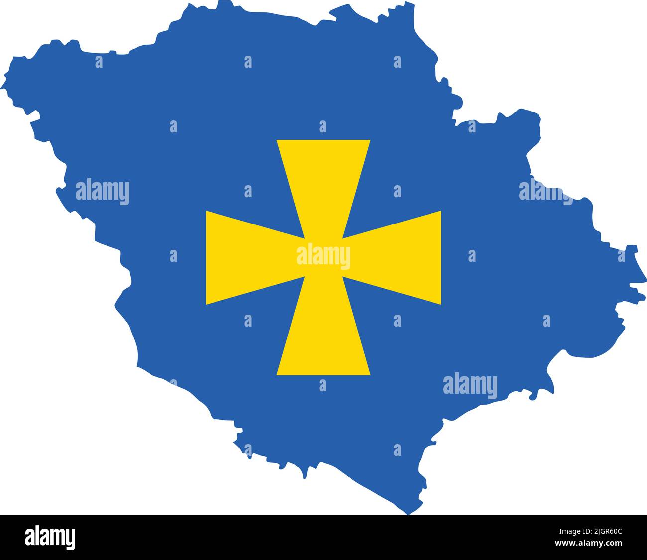 Flag map of the POLTAVA OBLAST, UKRAINE Stock Vector Image & Art - Alamy