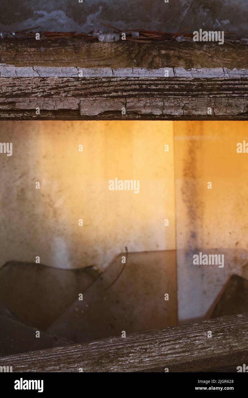 Broken window glass and wooden frames. Graphic resources Stock Photo ...
