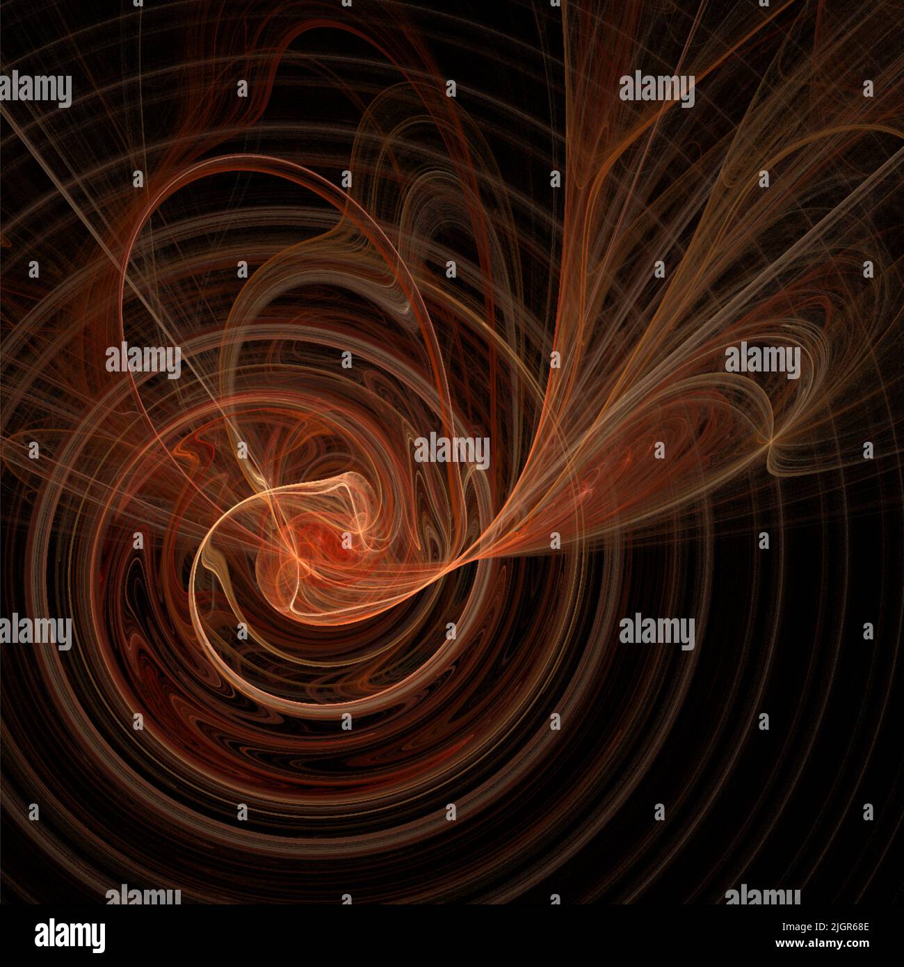 bright abstract linear background, light digital drawing on black ...