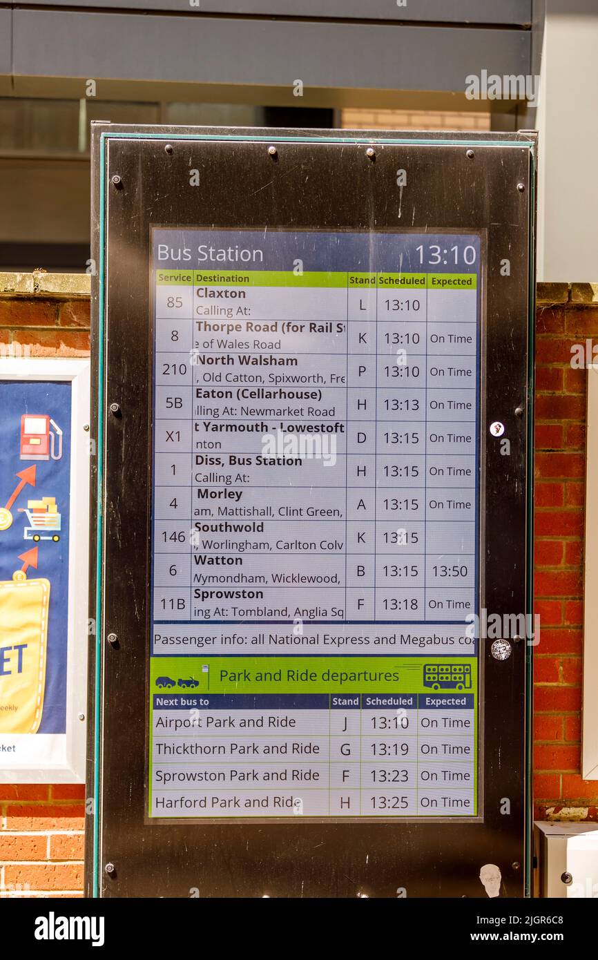 Bus station norwich hi-res stock photography and images - Alamy