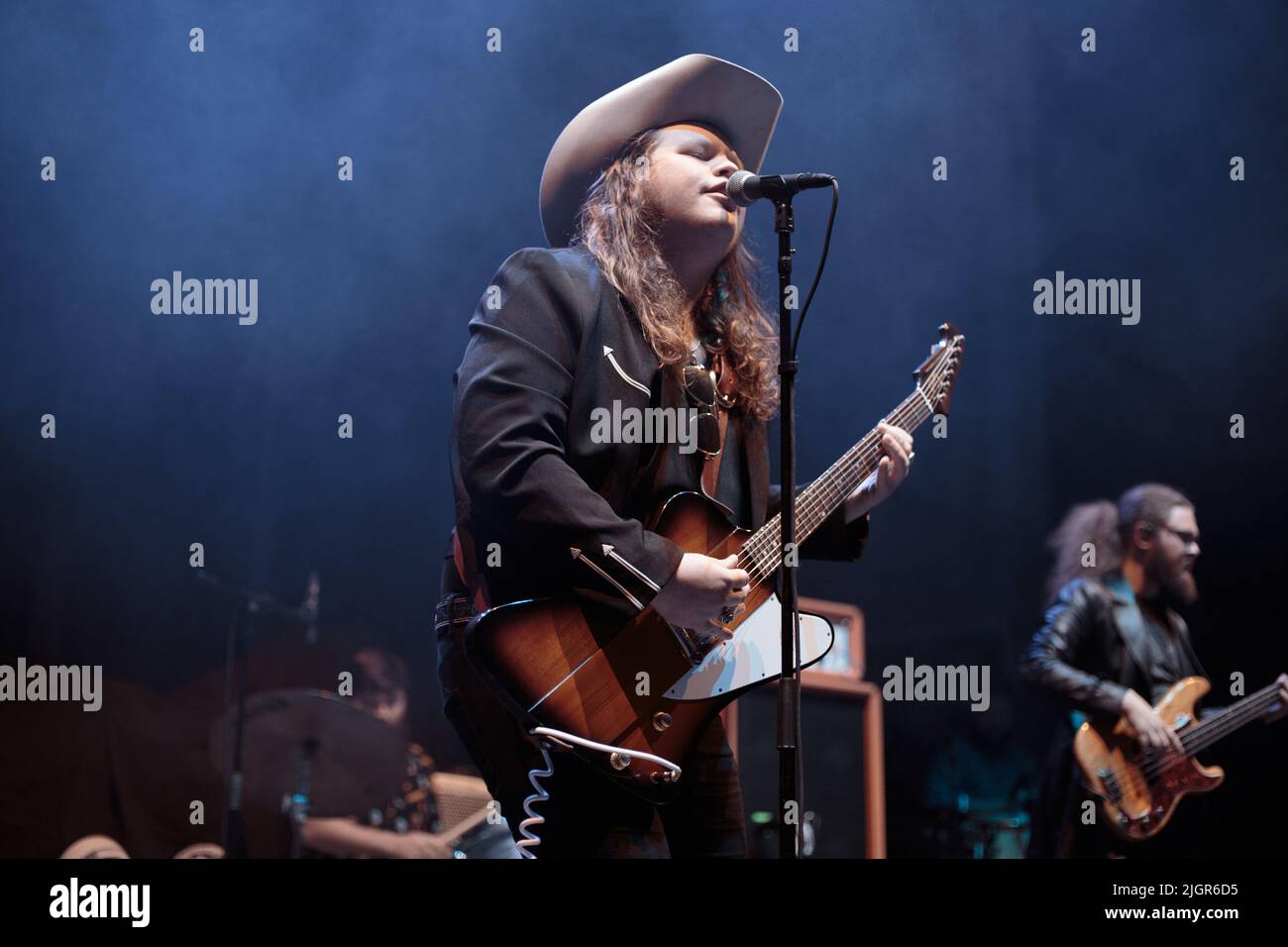 Marcus King live at O2 Apollo Manchester Uk, 29th June 2022 Stock Photo ...