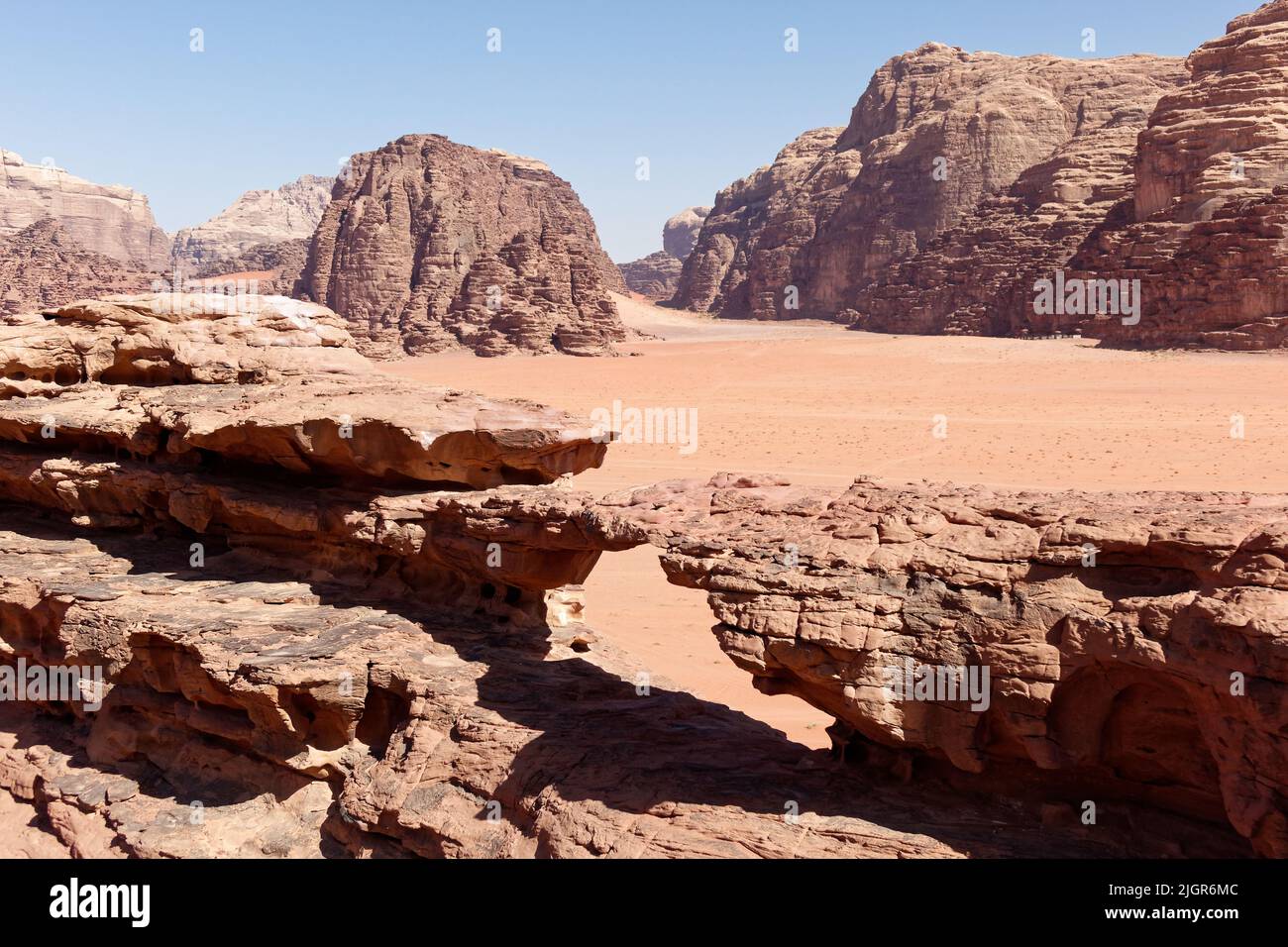 Little bridge at Wadi Rum Stock Photo - Alamy