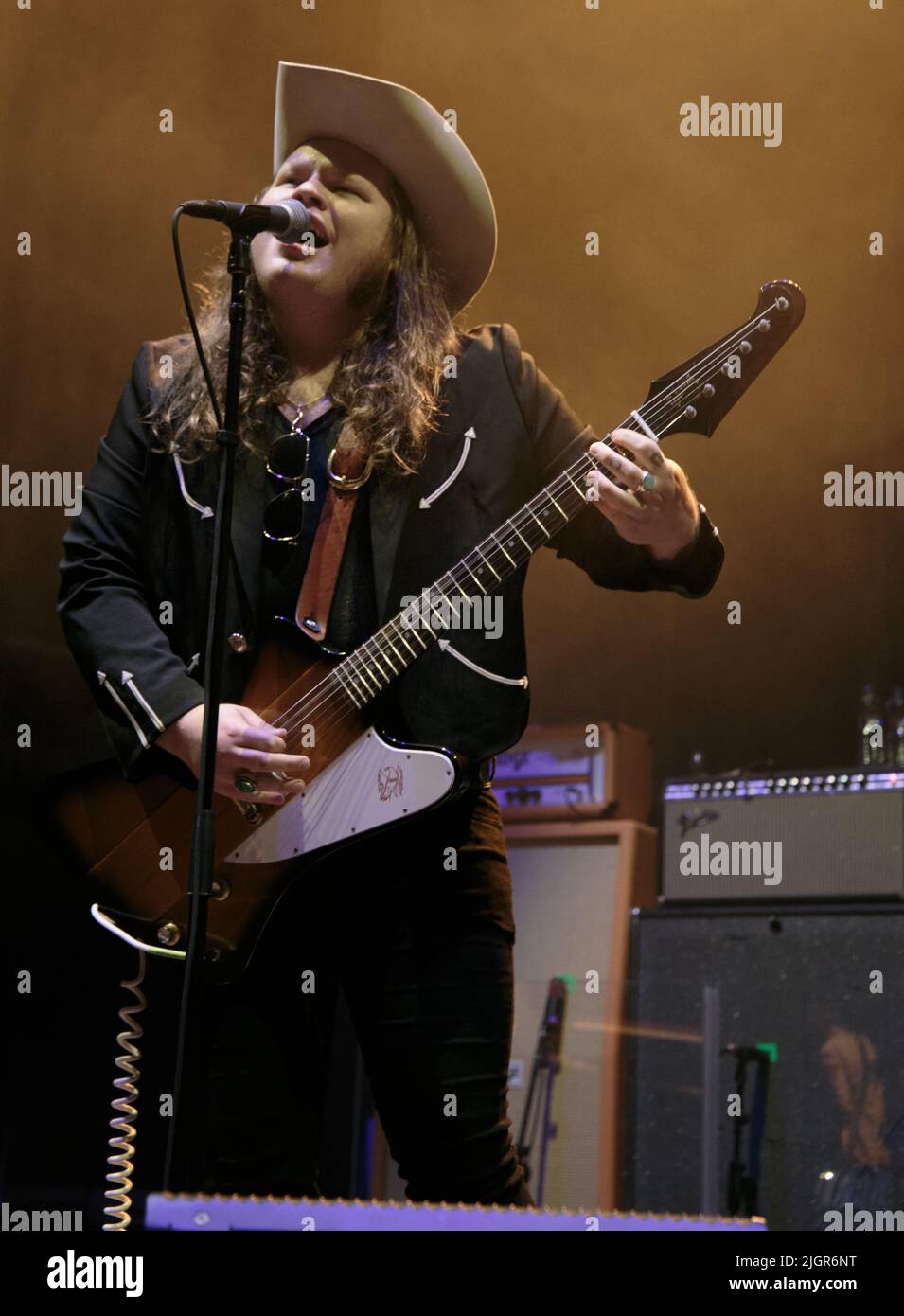 Marcus King live at O2 Apollo Manchester Uk, 29th June 2022 Stock Photo ...