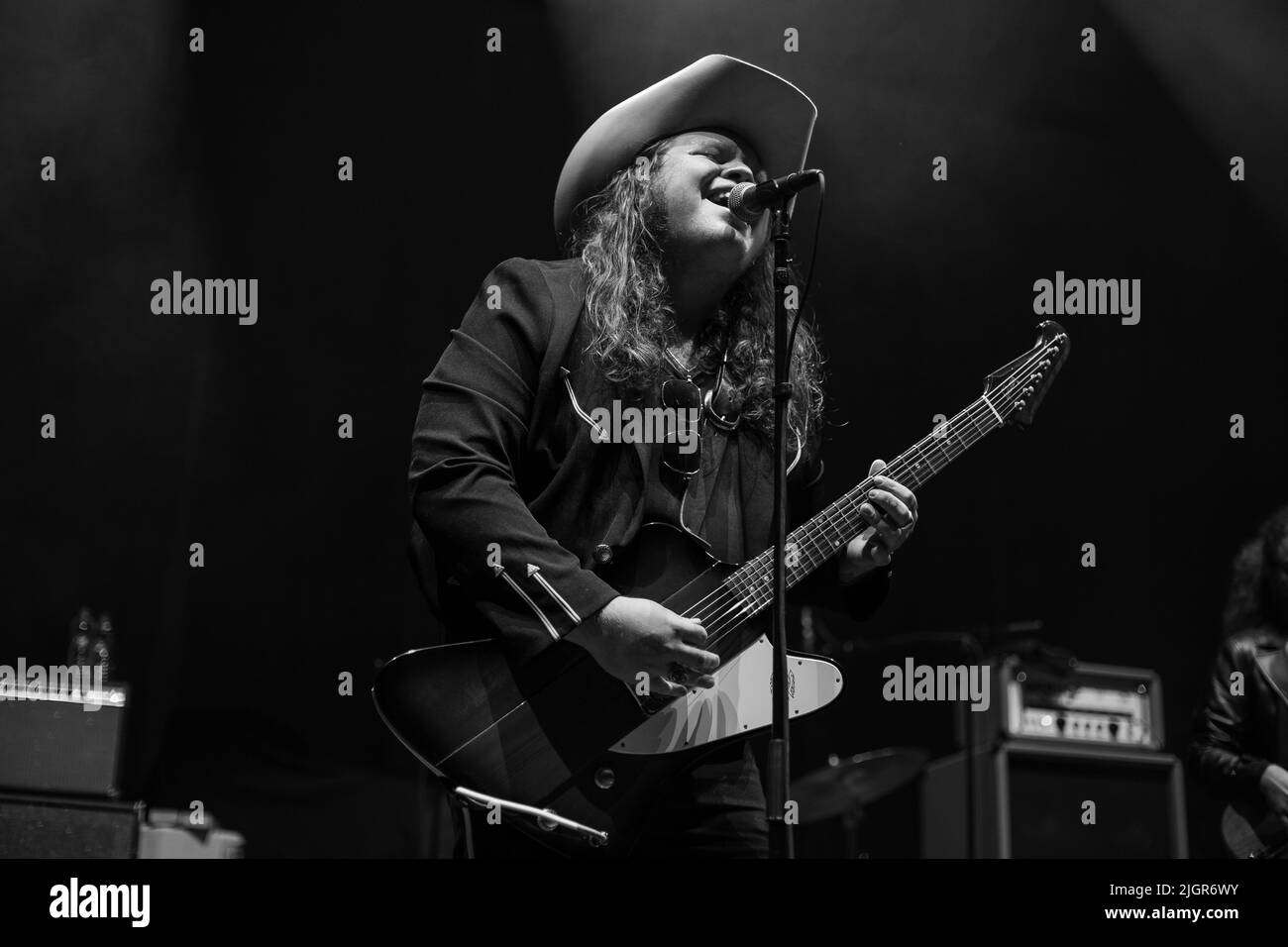 Marcus King live at O2 Apollo Manchester Uk, 29th June 2022 Stock Photo ...