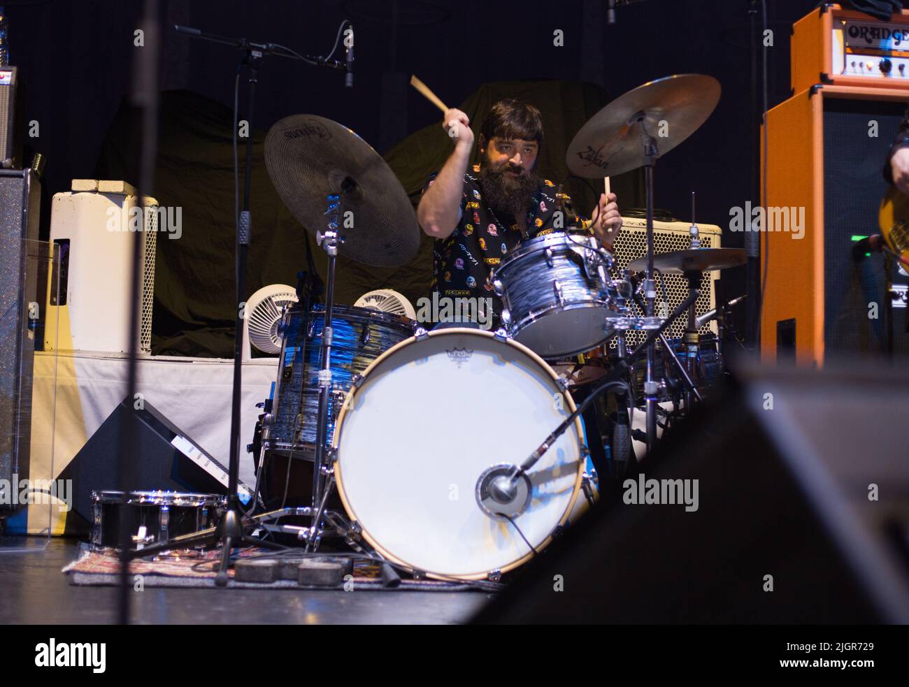 Marcus King live at O2 Apollo Manchester Uk, 29th June 2022 Stock Photo ...