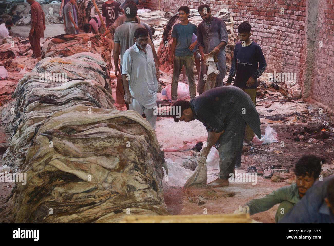 Sacrificial animal skins hi-res stock photography and images - Alamy