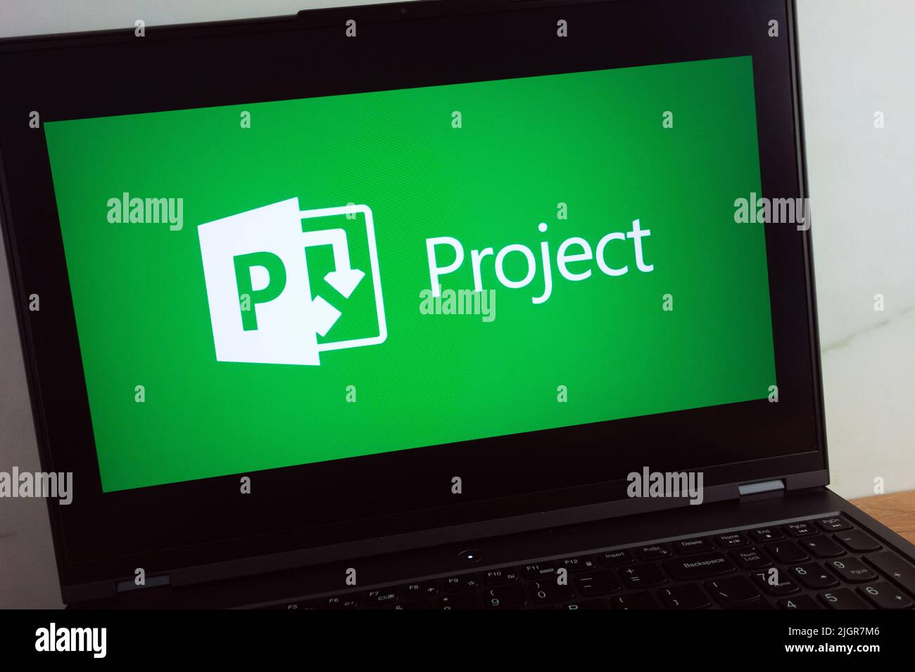 KONSKIE, POLAND - July 11, 2022: Microsoft Project software product ...