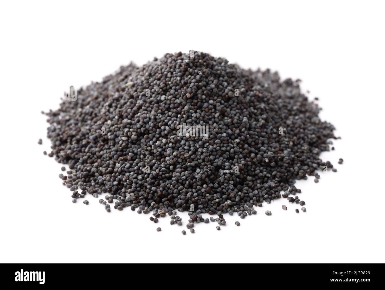 Pile of dry poppy seeds isolated on white Stock Photo - Alamy