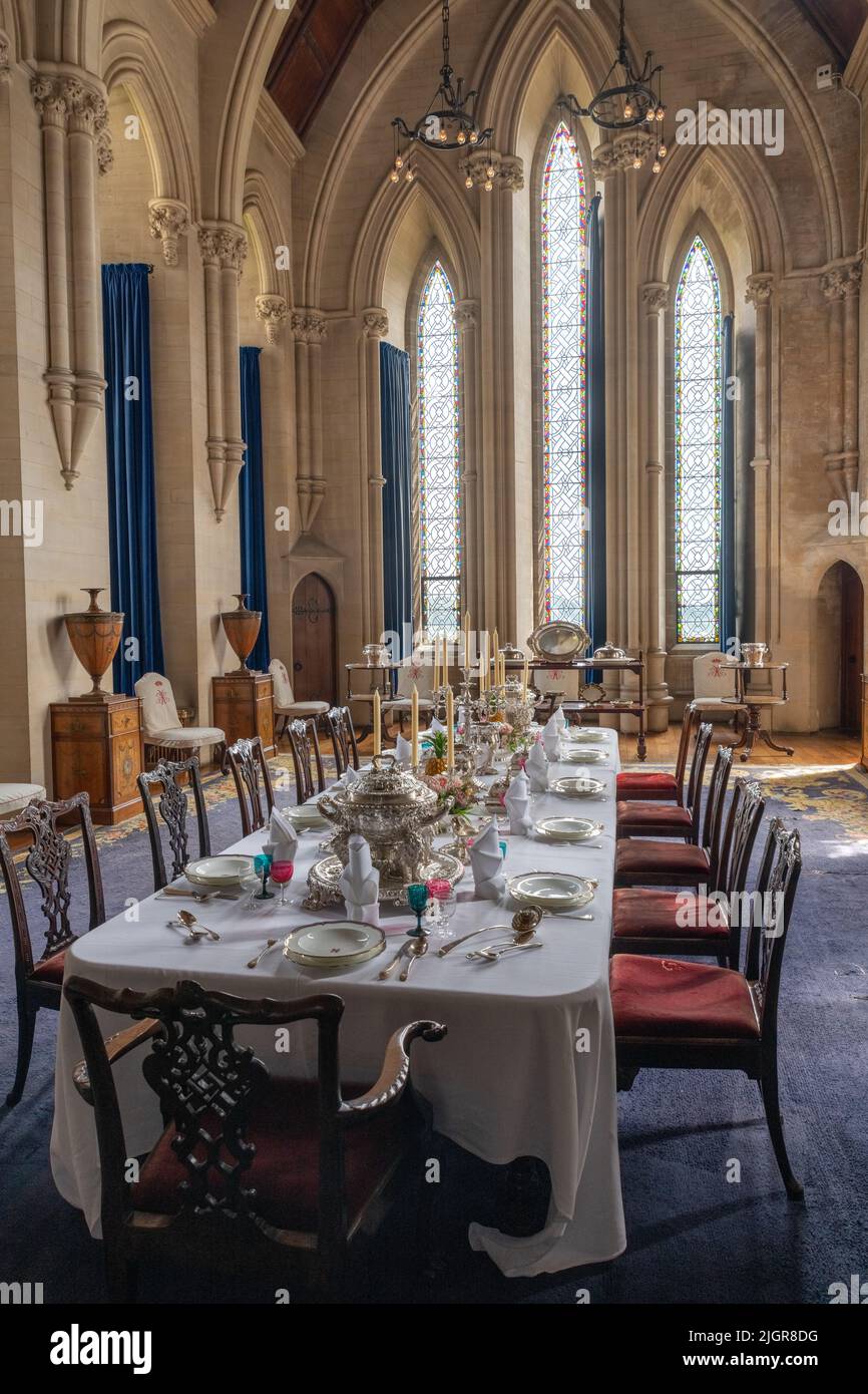 Aundel Castle Dining Hall Stock Photo - Alamy